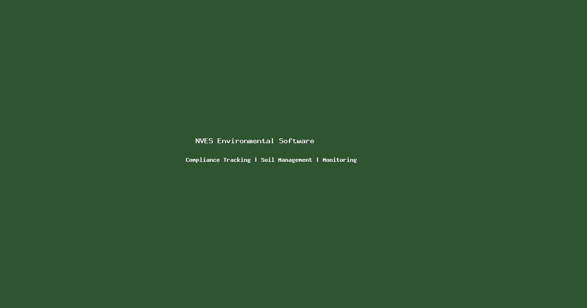 NVES - Environmental Compliance Software | North Vancouver